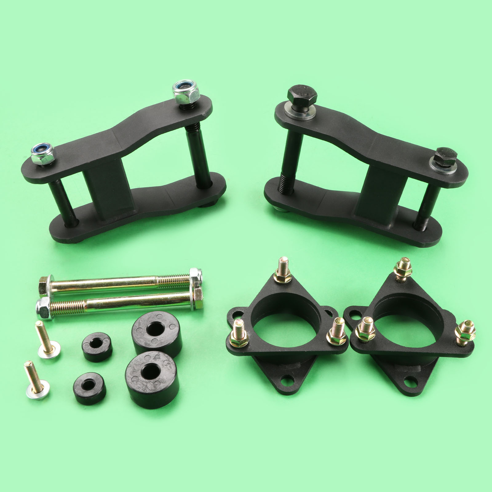 96-04 Tacoma 6-Lug 4WD Steel Lift Kit Front 3" Rear Shackle 1.5"+Diff ...